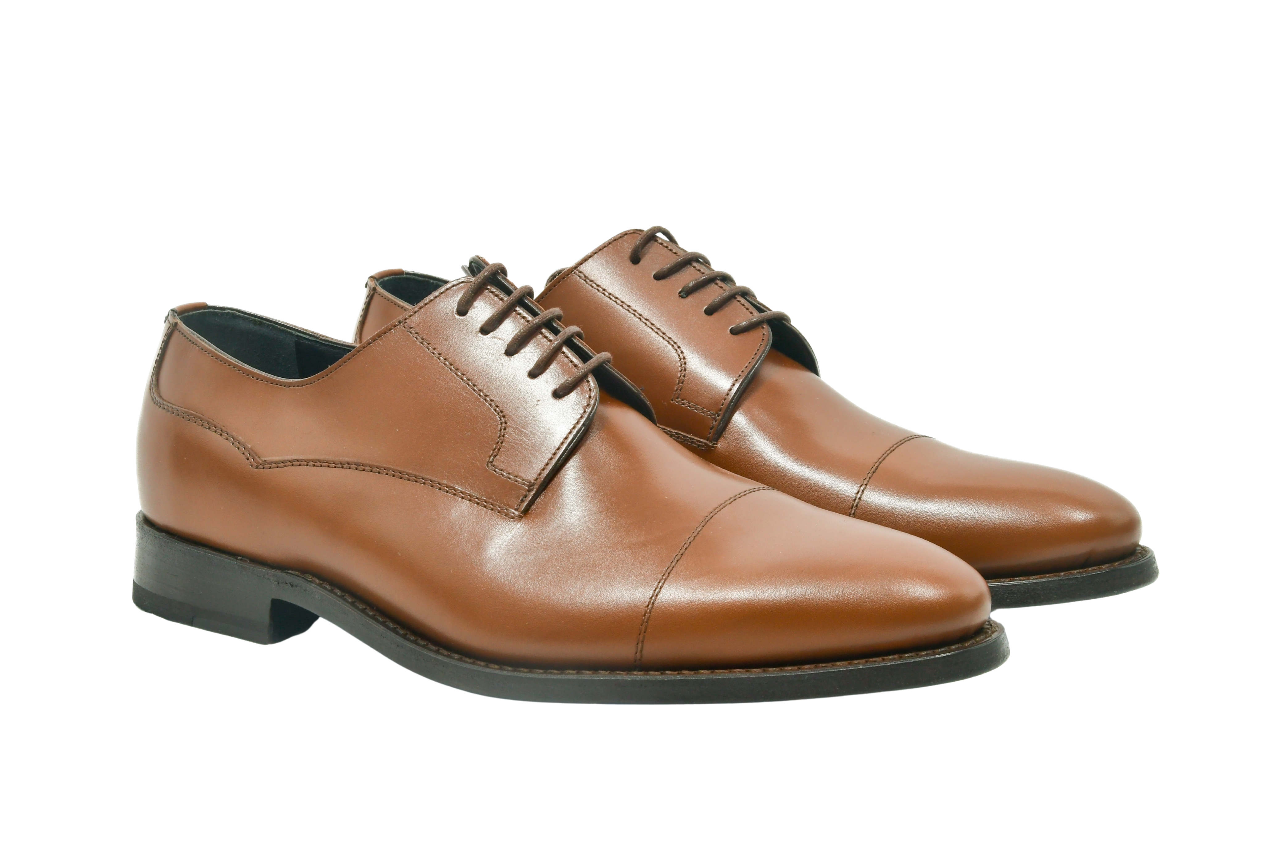 Astor Chestnut Derby Shoes | Jonathan Abel